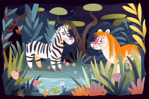 Cuento infantil: El león valiente y la cebra audaz - Educación 2.0