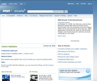 Microsoft Encarta: La enciclopedia digital pionera - Educación 2.0